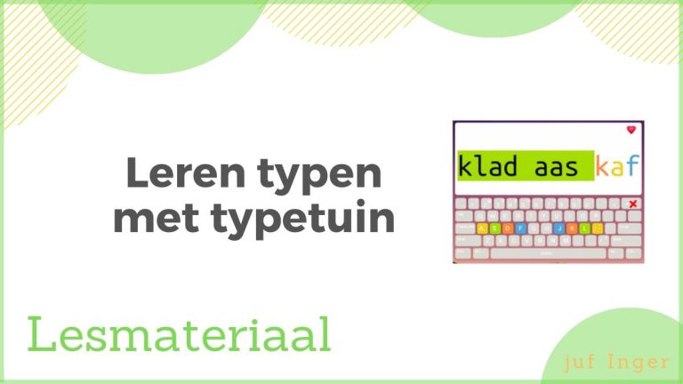 Leren typen met Typetuin - jufinger.nl