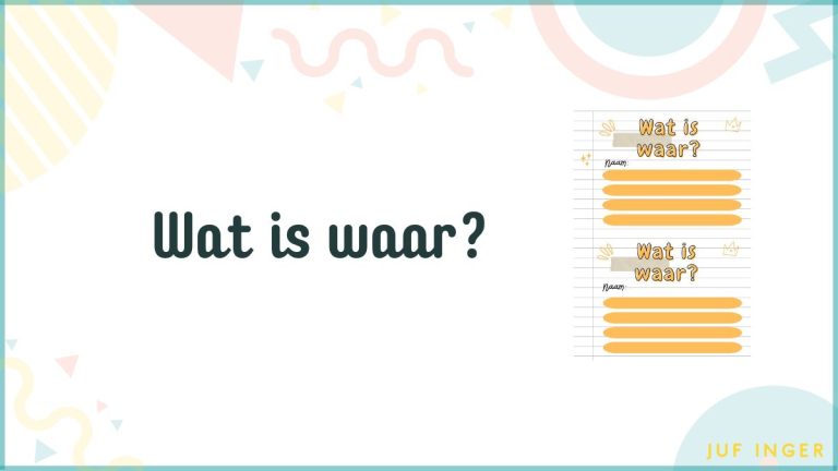 Wat is waar? - Inger voor jufinger.nl